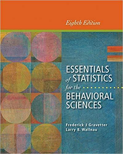 Essentials Of Statistics For The Behavioral Sciences 8Th Edition ...