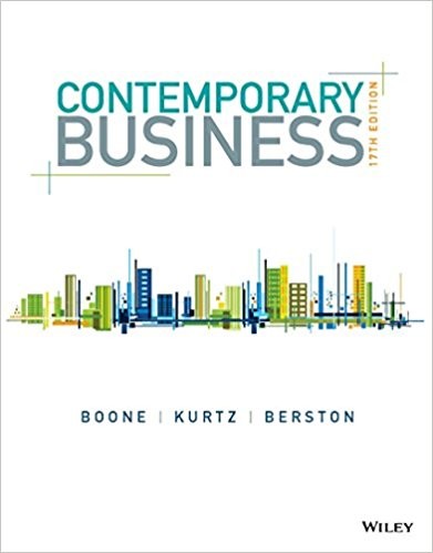 Contemporary Business, 17th Edition by Louis E. Boone – TUNED IN, LLC