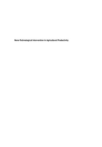 Ebook – Nano–Technological Intervention in Agricultural Productivity (PDF Instant Download ...