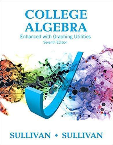 College Algebra Enhanced With Graphing Utilities 7Th Edition – Auckoo Store