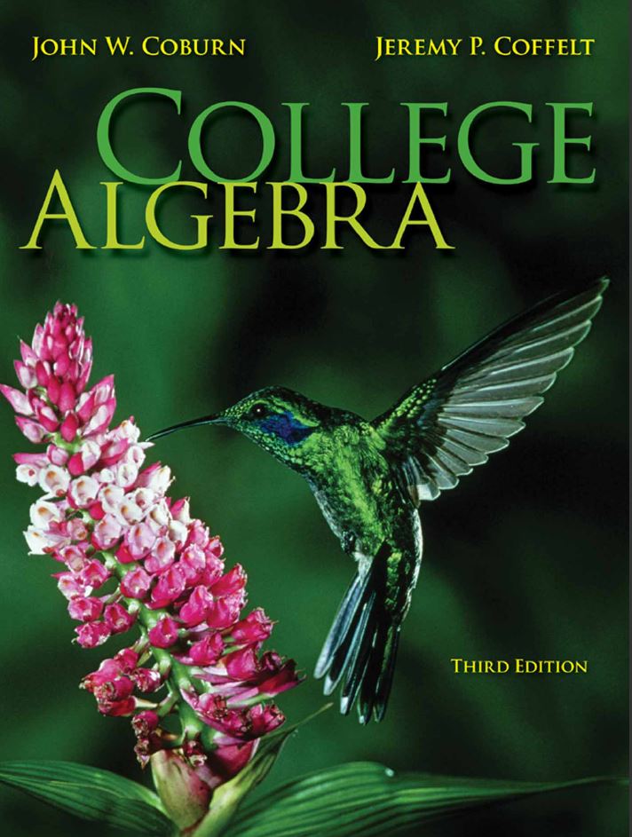College Algebra 3rd 3E John Coburn – Auckoo Store