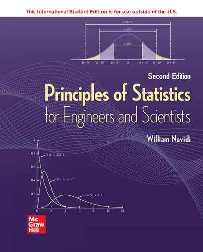ISE Principles of Statistics for Engineers and Scientists (ISE HED IRWIN INDUSTRIAL ENGINEERING ...