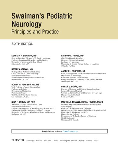 Swaiman’s pediatric neurology : principles and practice – AttentiveSons ...