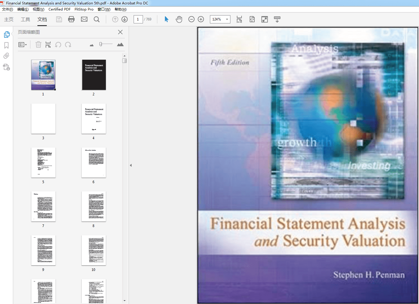 Financial Statement Analysis and Security Valuation 5th Edition ...