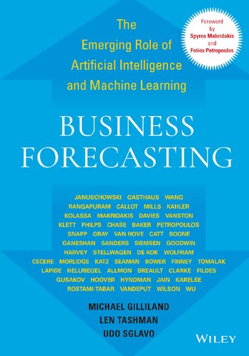Ebook – Business Forecasting: The Emerging Role of Artificial Intelligence and Machine Learning ...