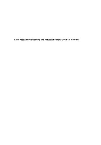 Ebook Radio Access Network Slicing And Virtualization For 5g Vertical Industries Pdf Instant