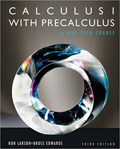 Calculus I With Precalculus 3rd Edition By Ron Larson Hacasa Shop