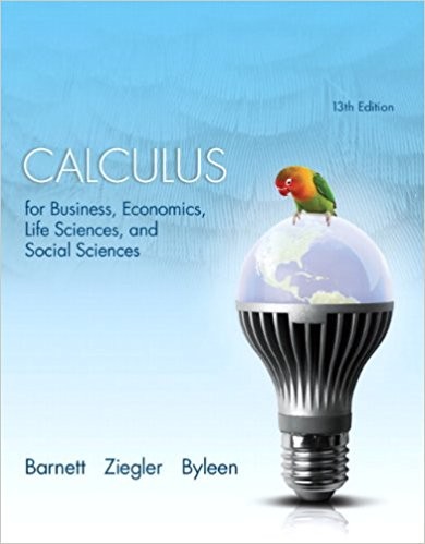Calculus for Business Economics Life Sciences Social Sciences 13th ...