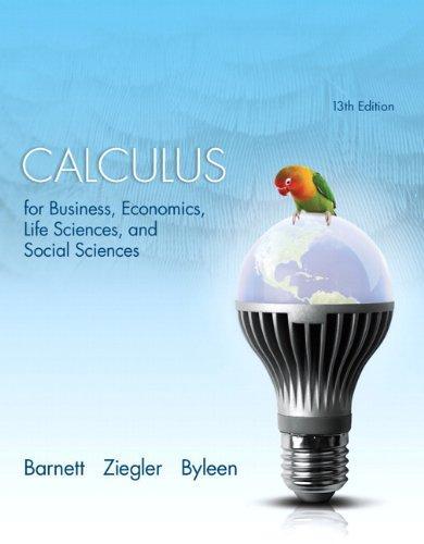 Calculus For Business Economics Life Sciences And Social Sciences 13Th ...