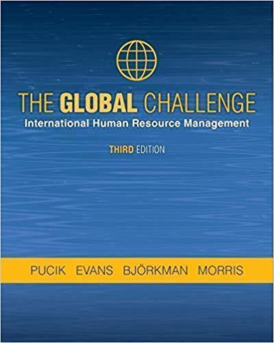 The Global Challenge International Human Resource Management 3Rd ...