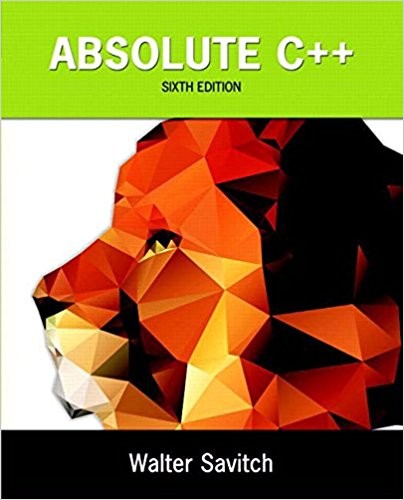 Absolute C++ 6th Edition by Walter Savitch – Auckoo Store