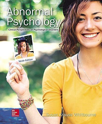 Abnormal Psychology Clinical Perspectives On Psychological Disorders ...