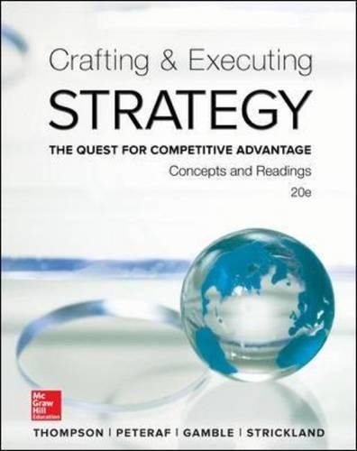Crafting and Executing Strategy: Concepts and Readings – Auckoo Store