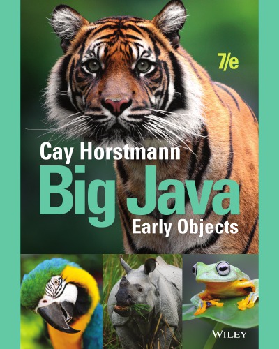 Big Java: Early Objects, 7e – AttentiveSons Store
