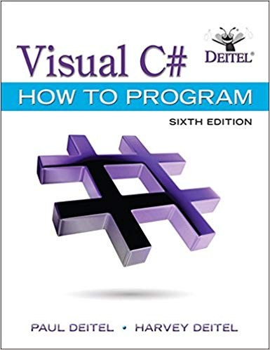 Ebook – Visual C# How to Program 6th Edition by Paul J. Deitel (PDF ...