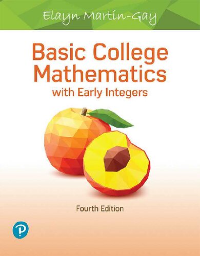 Basic College Mathematics with Early Integers (4th Edition ...