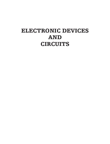 Electronic Devices and Circuits – AttentiveSons Store