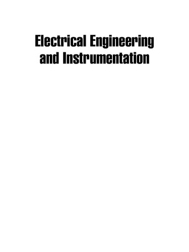 Electrical Engineering and Instrumentation – Magiclibs.shop