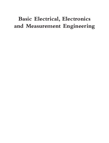 Basic Electrical, Electronics and Measurement Engineering ...