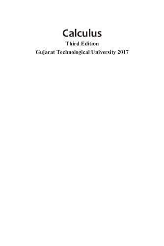 Ebook – Calculus Third Edition Gujarat Technological University 2017 (PDF Instant Download ...