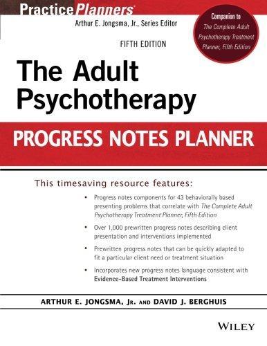 The Adult Psychotherapy Progress Notes Planner 5Th Edition – TUNED IN, LLC