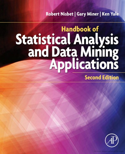 Ebook Ebook Of Statistical Analysis And Data Mining Applications Pdf