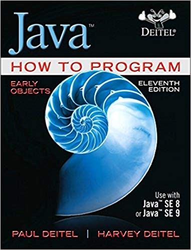 Java How to Program, Early Objects 11th Edition by Paul J. Deitel ...