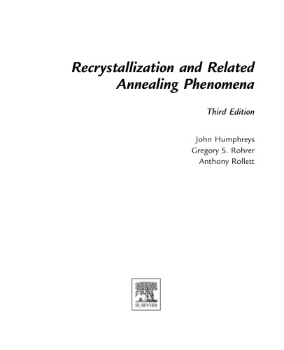 Recrystallization and Related Annealing Phenomena – Wiselibs.shop