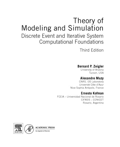Theory of Modeling and Simulation [3rd ed.] – AttentiveSons Store