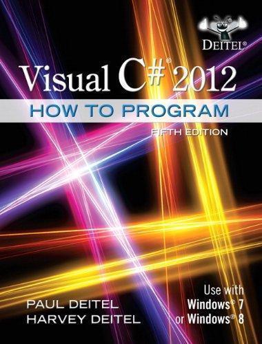 Visual C 2012 How To Program 5Th Edition – TUNED IN, LLC