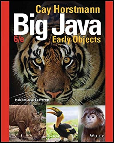 Ebook – Big Java: Early Objects, 6th Edition by Cay S. Horstmann (PDF ...