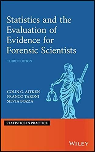 Statistics And The Evaluation Of Evidence For Forensic Scientists 3Rd ...