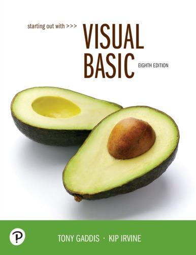 Starting Out With Visual Basic 8Th Edition – TUNED IN, LLC