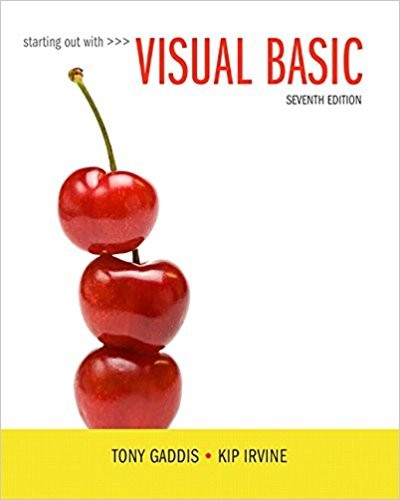 Starting Out With Visual Basic 7th Edition by Tony Gaddis – Hacasa Shop