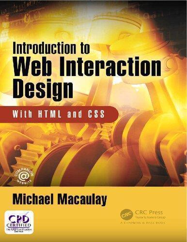 Introduction To Web Interaction Design With Html And Css Tuned In Llc