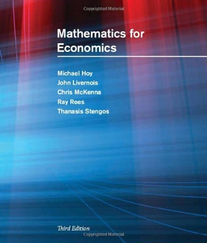 Mathematics for Economics 3rd Edition by Michael Hoy – Gapostore.com