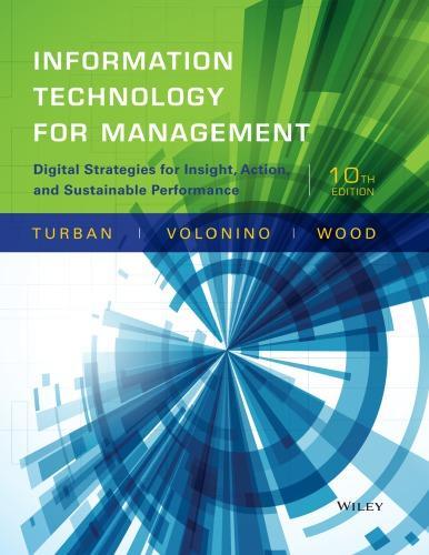 Ebook – Information Technology For Management Digital Strategies For ...