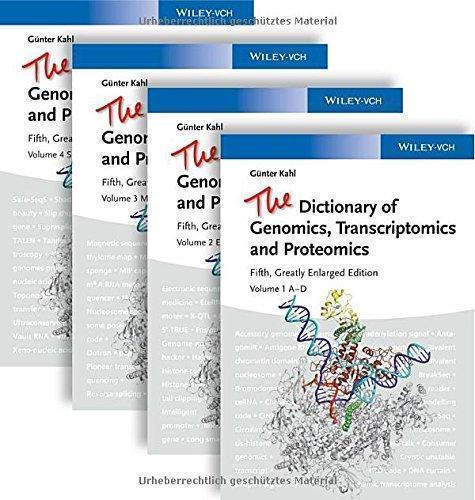 Ebook – The Dictionary Of Genomics Transcriptomics And Proteomics (PDF Instant Download) – Elibs ...