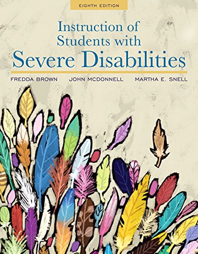 Instruction of Students with Severe Disabilities 8th Edition ...