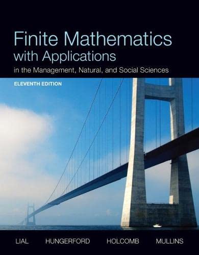 Finite mathematics with applications: in the management, natural, and ...
