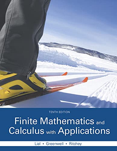 Finite Mathematics And Calculus With Applications 10th Edition Twin