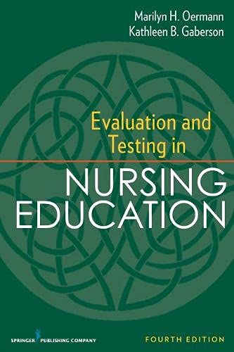 Evaluation and Testing in Nursing Education – TUNED IN, LLC