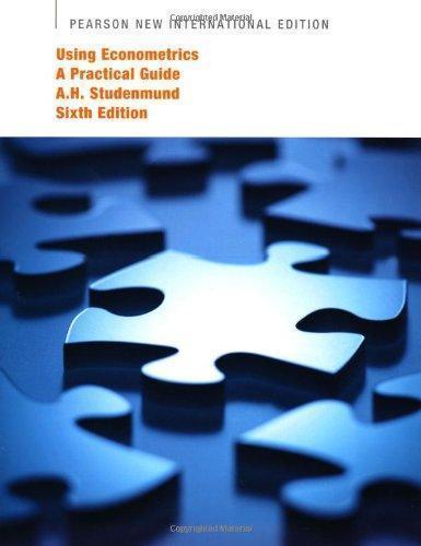 Using Econometrics A Practical Guide 6th Edition Twin Sea Star