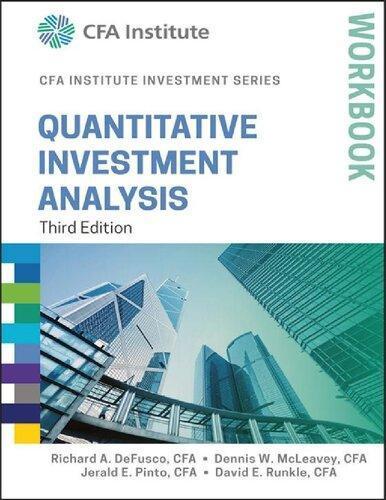 Quantitative Investment Analysis Workbook 3Rd Edition – Hacasa Shop
