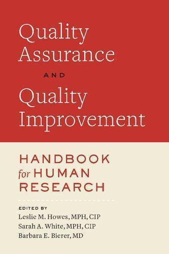 Quality Assurance And Quality Improvement Handbook For Human Research – Twin Sea Star