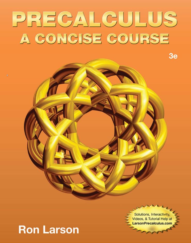 Precalculus: A Concise Course 3rd 3E Ron Larson – Auckoo Store
