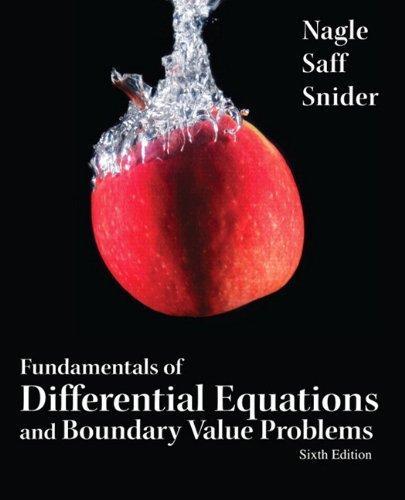 Fundamentals Of Differential Equations And Boundary Value Problems 6th